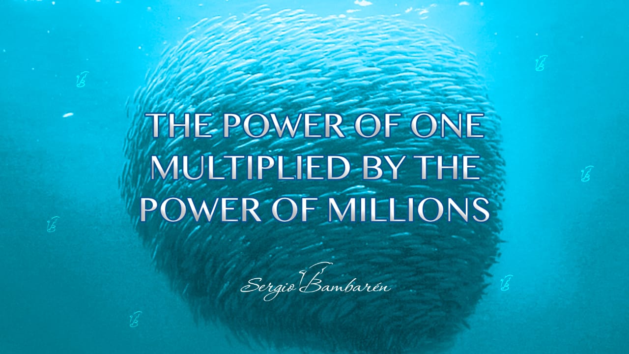 THE POWER OF ONE MULTIPLIED BY THE POWER OF MILLIONS - Sergio Bambarén